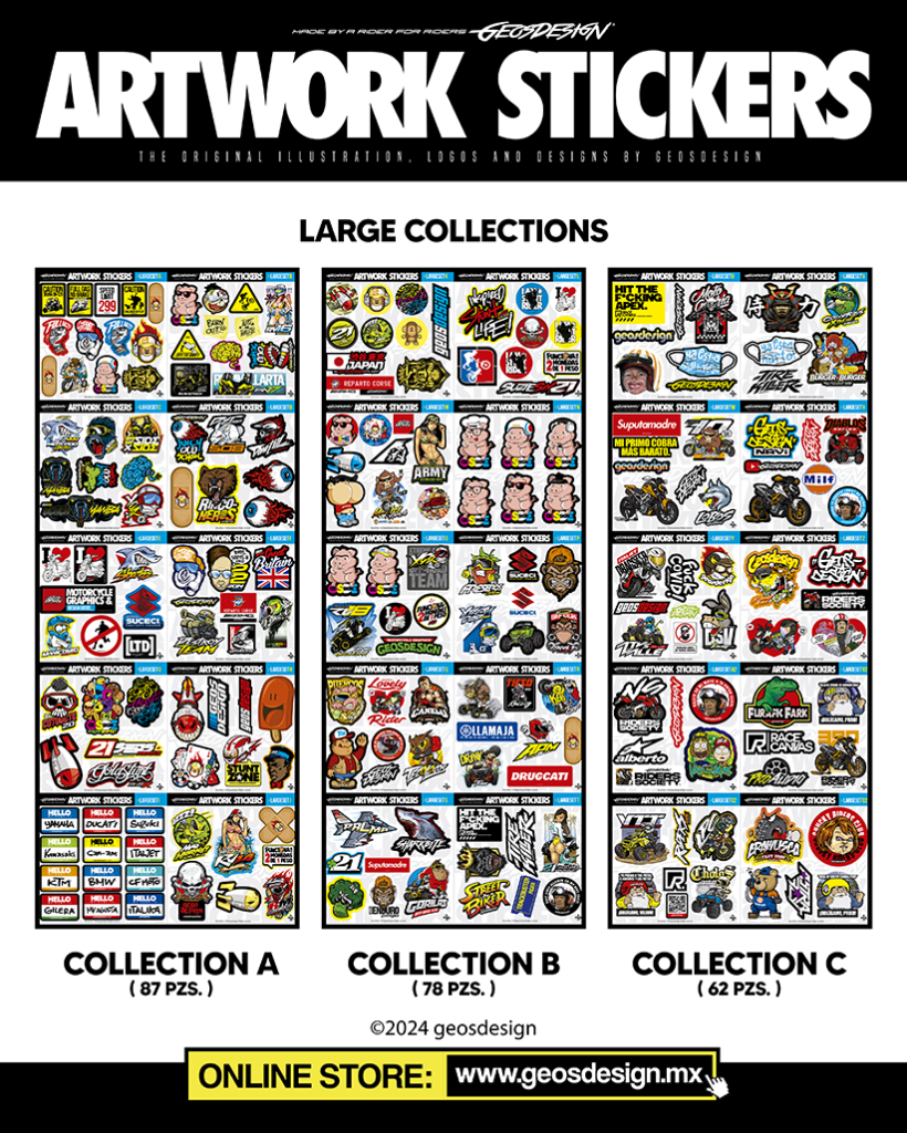 ARTWORK STICKERS ( Large ) - geosdesign